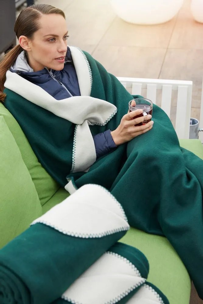 Daiber Fleece deka 150x170 cm JN952 - Hnědá / smetanová | 150 x 170 cm