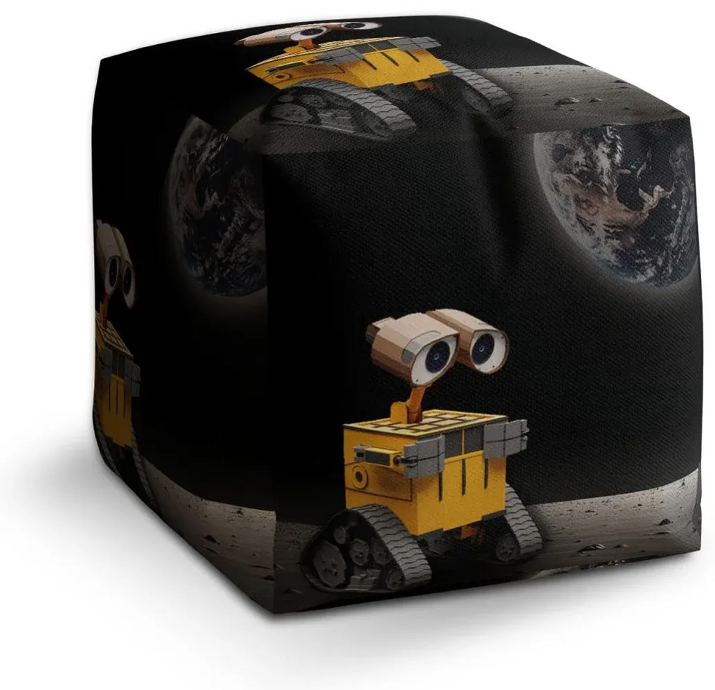 Sablio Taburet Cube Wall-E robot Měsíc: 40x40x40 cm