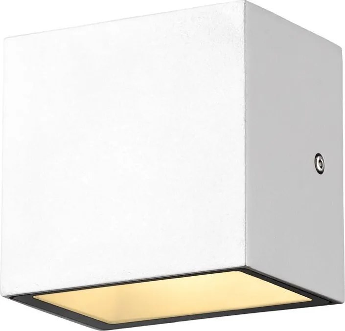 LA 1002033 SITRA CUBE WL, LED venkovní nástěnné a stropní nástavbové svítidlo, bílá, IP44, 3000K, 10W - BIG WHITE (SLV)