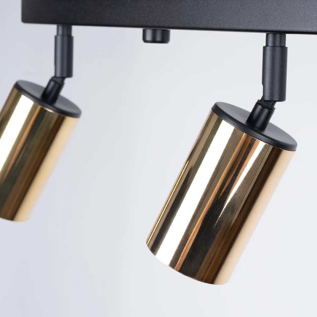 Sollux Lighting Stropní svítidlo WINX 4L Černá/zlaté