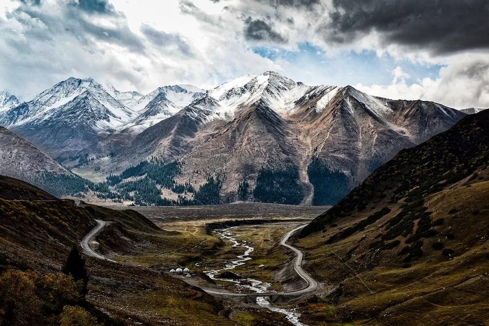Fototapeta nádherná horské panorama - 375x250 cm