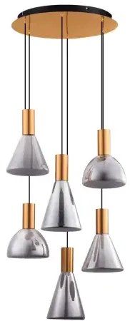 Designový lustr Voi 6 Šedá