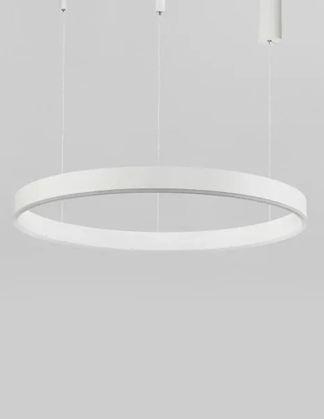 LED lustr Motif 80 bílé stmívatelné
