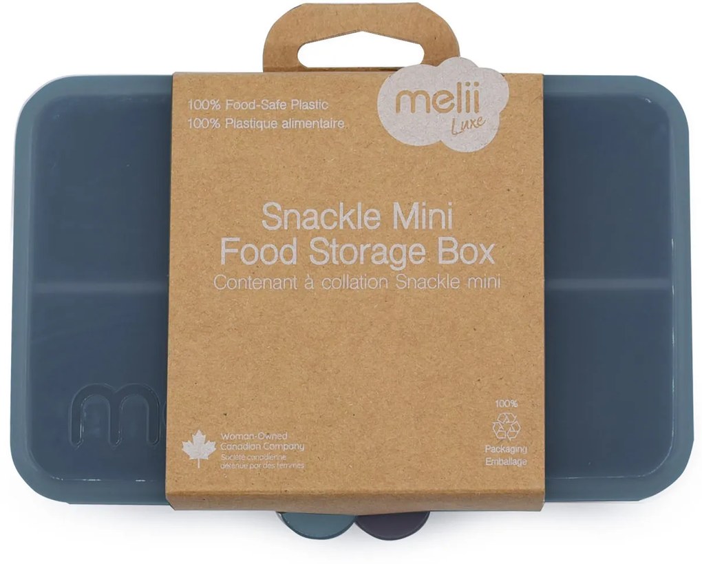 Melii snackle krabička na svačinu mini luxe modrá