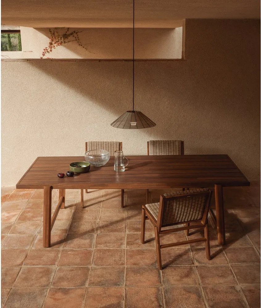 Zahradní jídelní stůl s deskou z akácie 100x200 cm Itani – Kave Home