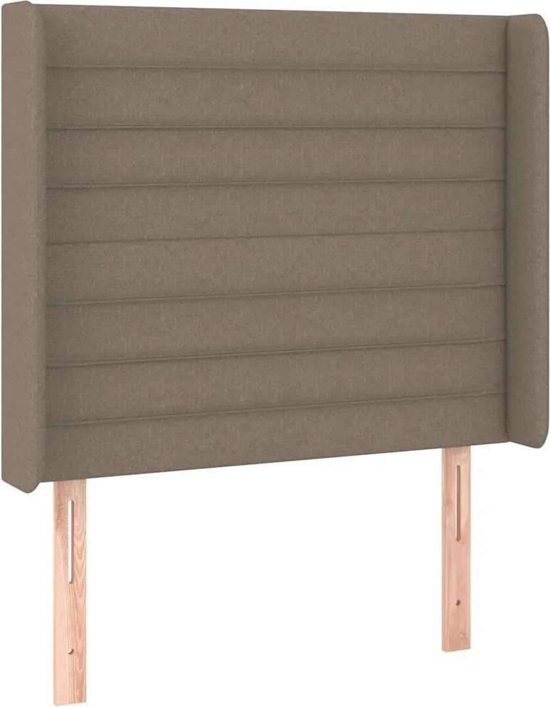 Box spring postel s matrací a LED taupe 90x190 cm textil 3138361