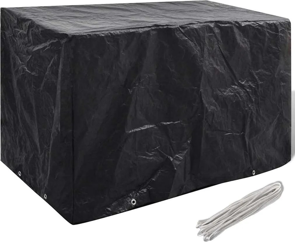 Plachty na zahradní nábytek 2 ks 8 oček 140 x 70 x 90 cm 279128