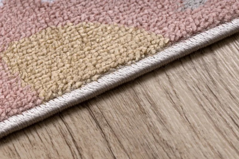 Dywany Łuszczów, Dětský kusový koberec Fun Dino beige, 140x190, vícebarevná, dětský pokoj