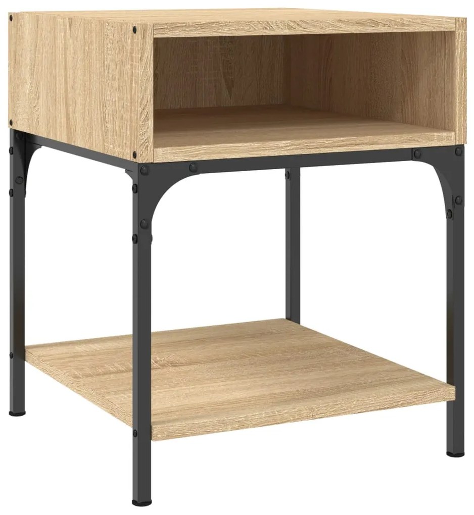 vidaXL Noční stolek dub sonoma 40 x 41 x 50 cm kompozitní dřevo