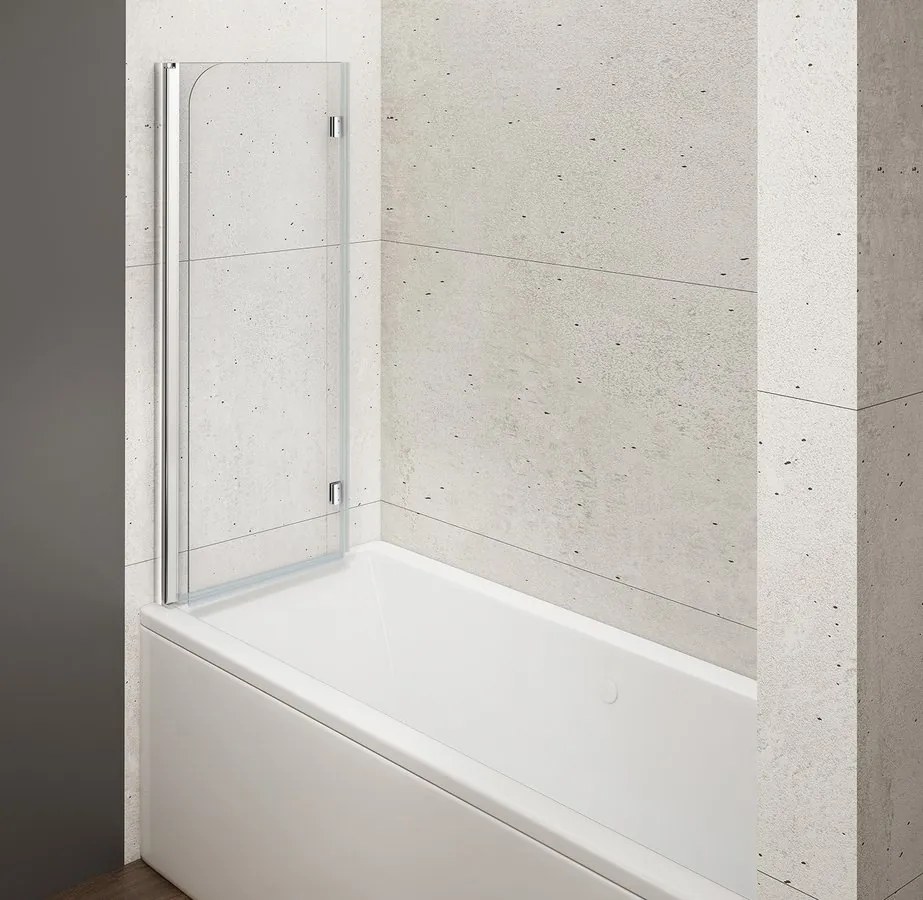 Gelco Gelco, LORO vanová zástěna skládací 900mm, čiré sklo, GN1190