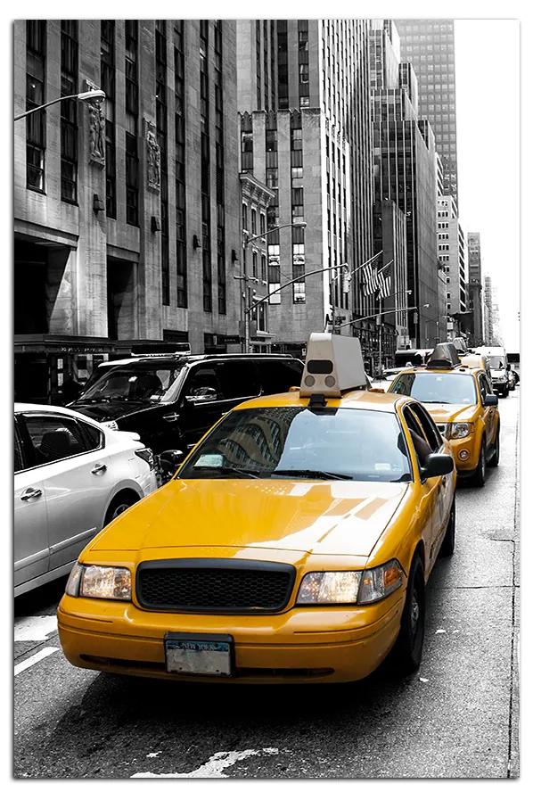 Obraz na plátně - Taxi z New Yorku - obdélník 7927A (75x50 cm)