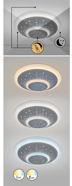 Rabalux - LED Stmívatelné stropní svítidlo LED/47W/230V 3000-6000K + DO