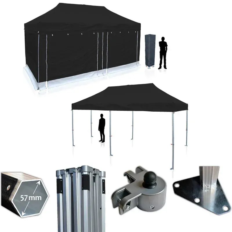 Nůžkový párty stan RedX® PROFI EXTREME 4x8 m (Nejbytelnější nůžkový párty stan 4x8 m na trhu - dostupný v 8 barvách a možností vlastního potisku)
