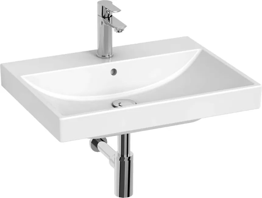 Jika Cubito Style - Umývátko 45x34 cm, s přepadem, s otvorem pro baterii, bílá H8154400001041