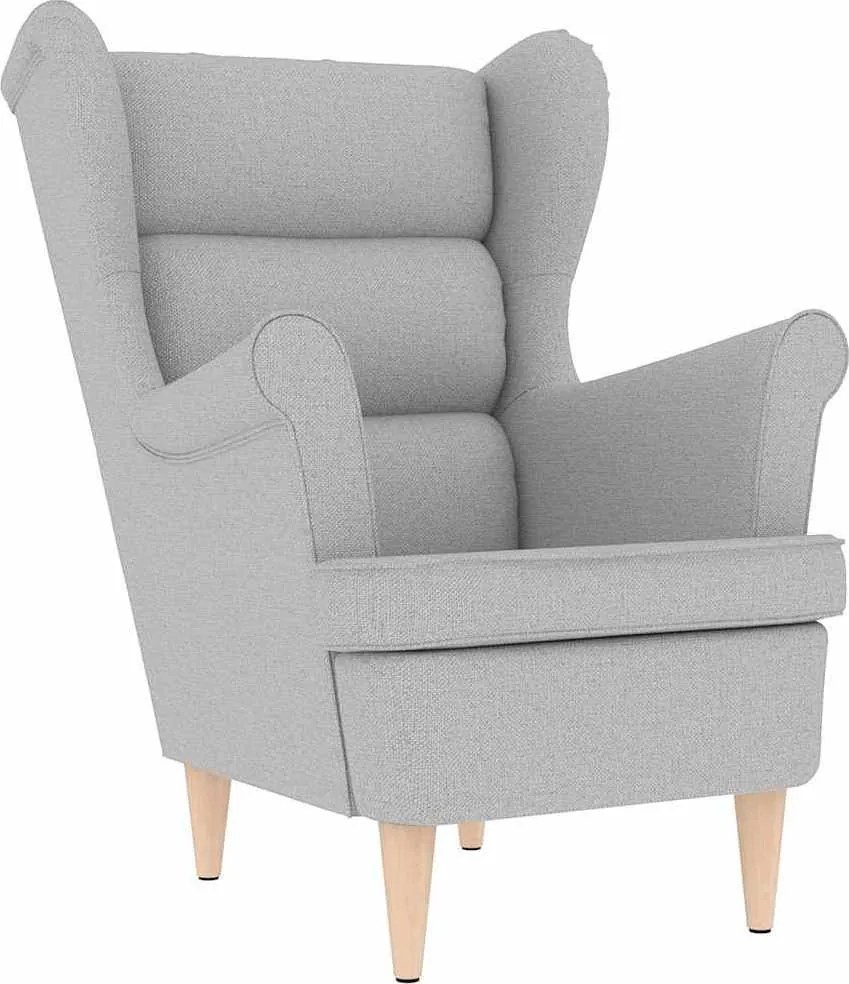 vidaXL Křeslo 74 x 84 x 100 cm textil [4016905] Barva: Šedá