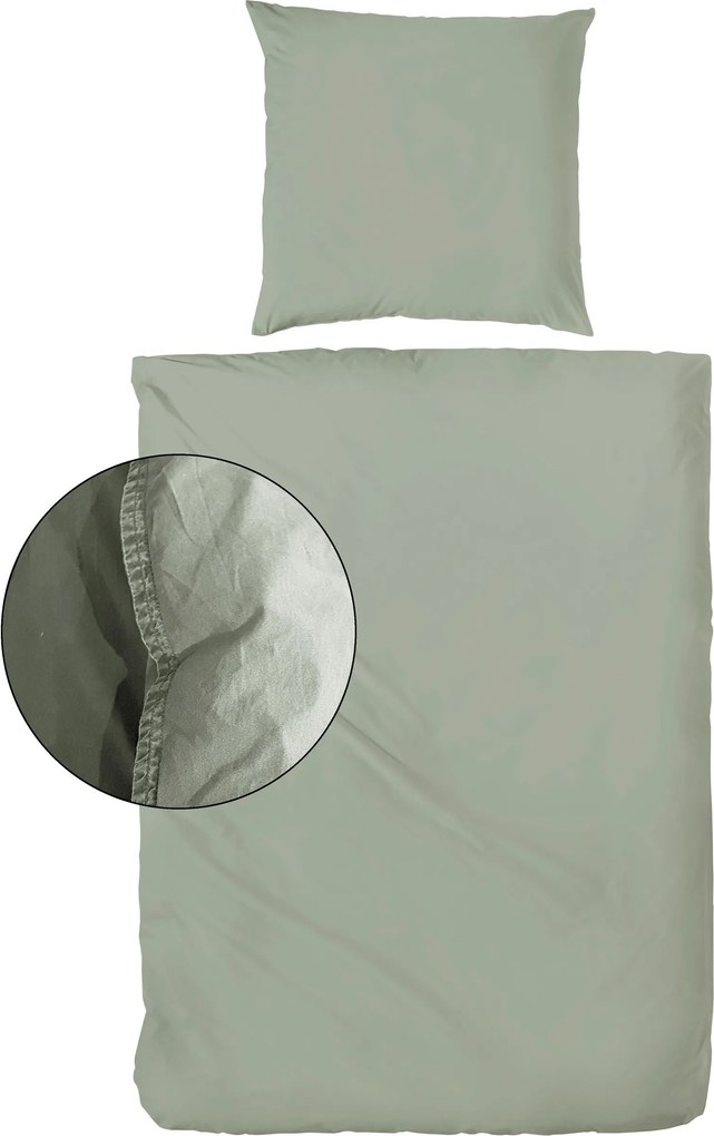 XXXLutz POVLEČENÍ, renforcé, olivově zelená, 135/200 cm - Online Only povlečení - 005695000406