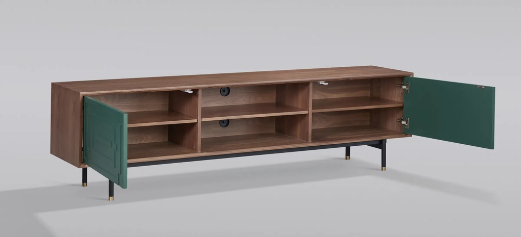 TV stolek Stilig ST153 200 cm ořech/zelený