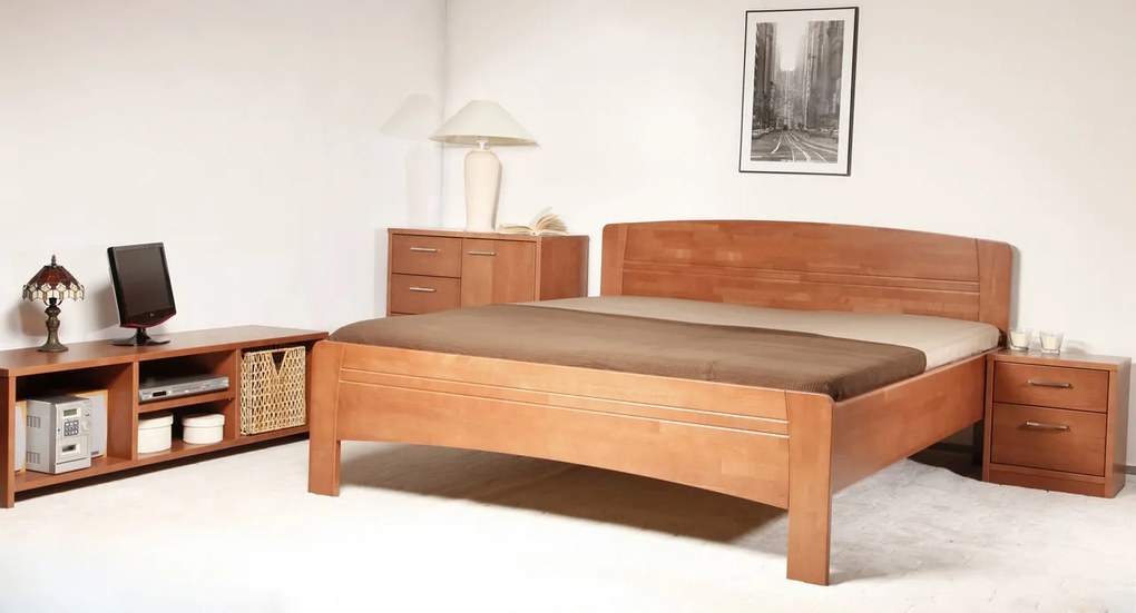 Masivní postel s úložným prostorem Evita 4 - 80/90/100x200cm - 80 x 200cm