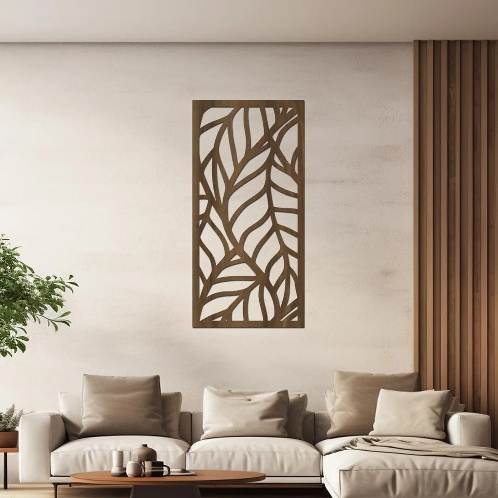 dřevo života Dekorační panel LEAF Rozměry (cm): 20x40, Barevný vzor: Bílá