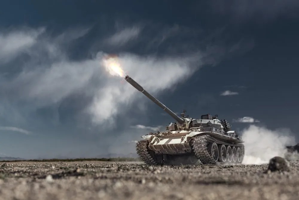 Fototapeta Bojový Tank Omyvatelný vlies 180x120