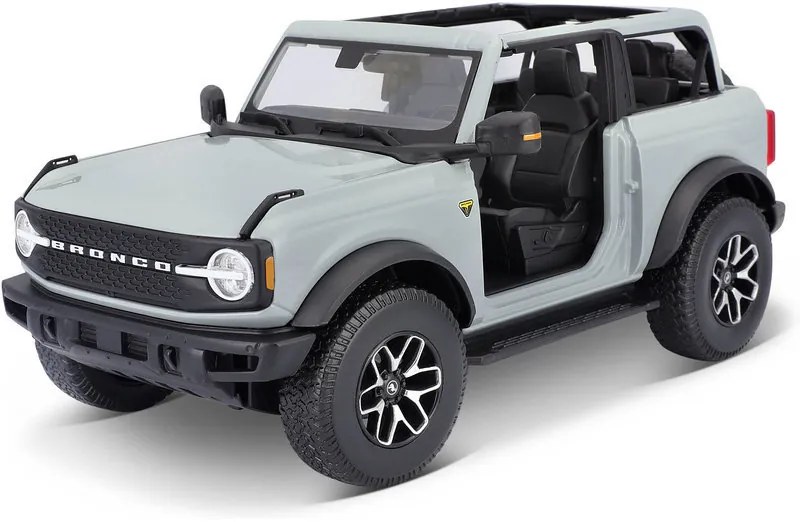 Maisto ford bronco badlands 2021 1:18 kaktusově šedá
