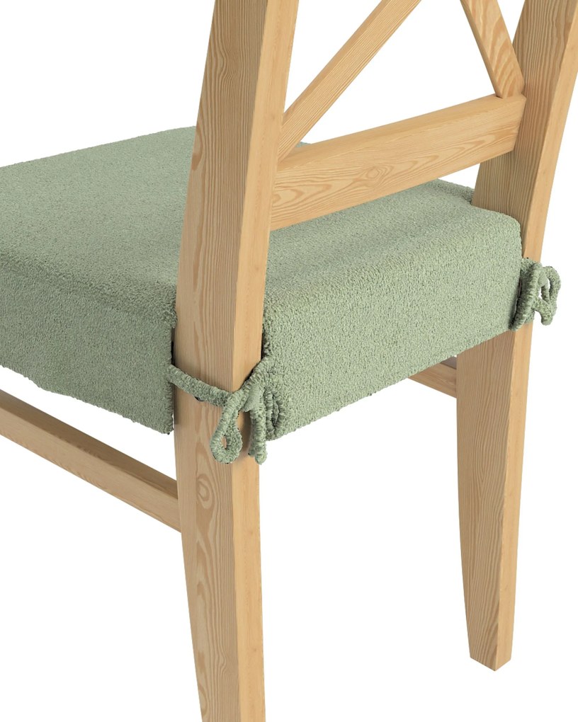 Sedák na židli IKEA Ingolf barva zelená látka pletený vzor