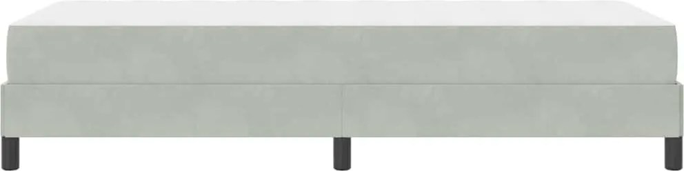 Postel s boxspringem s matrací Světle šedá 90 x 220 cm textil 3398773