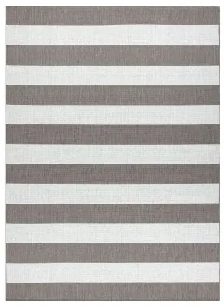 koberec FLAT SISAL 48644686 Pruhy bílá béžový velikost 140x200 cm | krásné koberce cz