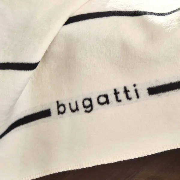 Ibena Jacquard Bugatti deka tenký černý proužek