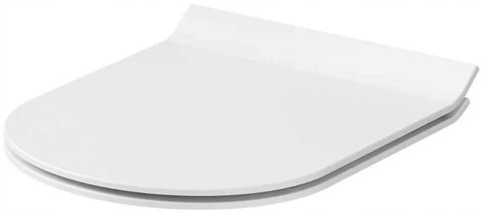 Cersanit City Oval CleanOn, závěsná wc mísa + toaletní sedátko s pomalým zavíráním z duroplastu, K701-104
