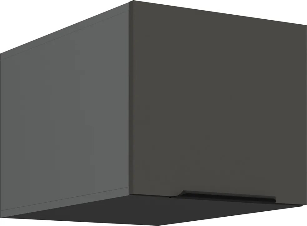 ARIA pi | horní skříňka 40 NAGU-36 1F výklopná | 40 cm | HLUBOKÁ | ANTI FINGERPRINT povrch | antracit/šedá grafit