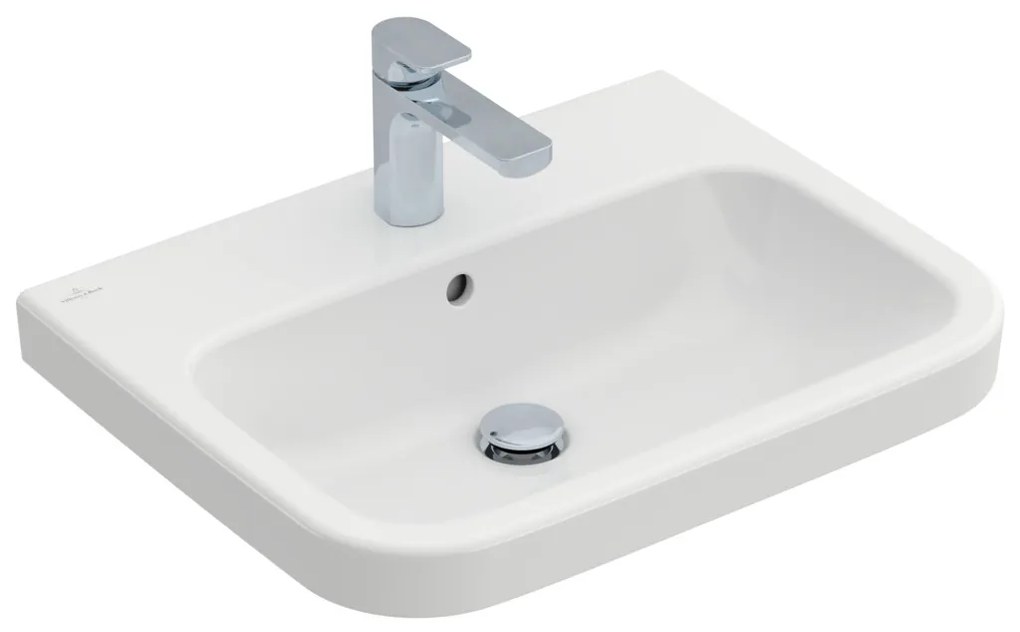 Villeroy & Boch ARCHITECTURA - Umyvadlo 600x470x180 mm, s přepadem, bílá alpin 41886001