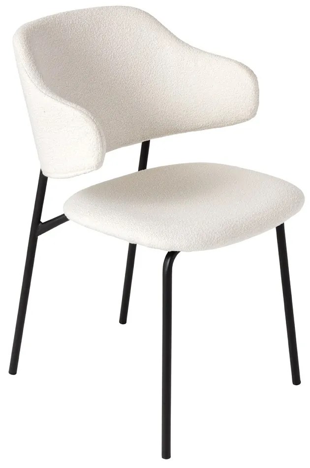 Designová jídelní židle Takuya bílá / černá