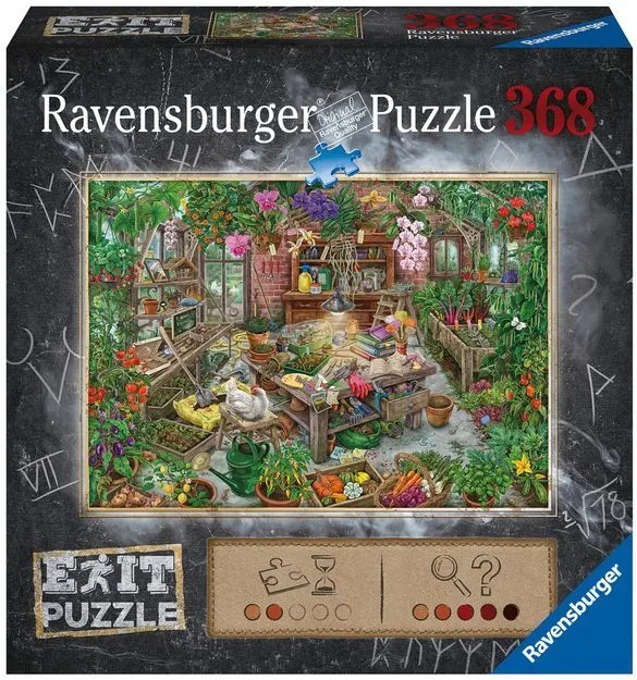 Puzzle ravensburger 164837 exit puzzle: skleník 368 dílků
