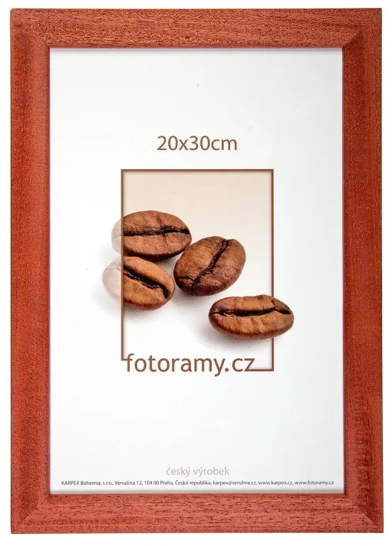 Dřevěný fotorámeček DR011K 30x45 03 mahagon KARPEX