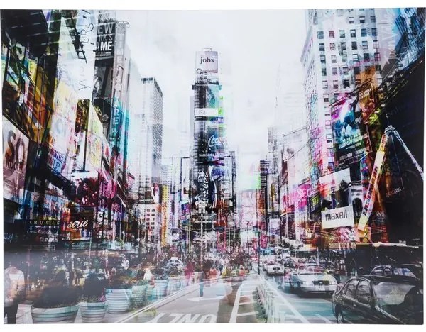 Obraz na skle Times Square Move 120x160cm