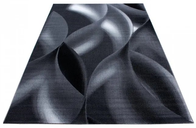 Ayyildiz, Kusový koberec Plus 8008 black, 160x230, šedá, chodba / předsíň