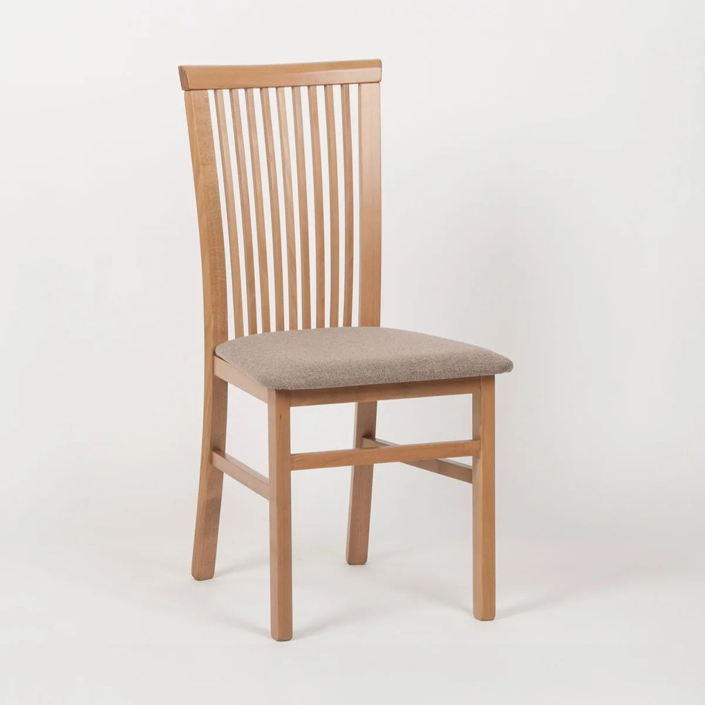 Stima Židle ANGELO 1 s čalouněným sedákem dub sonoma BOSS beige 3