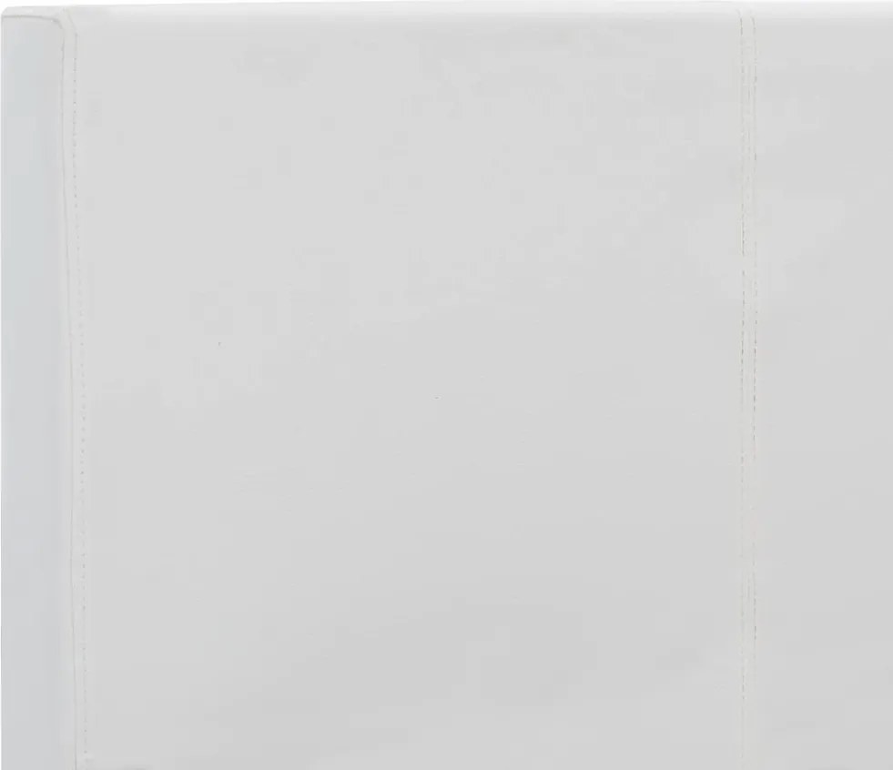 Rám postele bílý umělá kůže 180 x 200 cm 284767