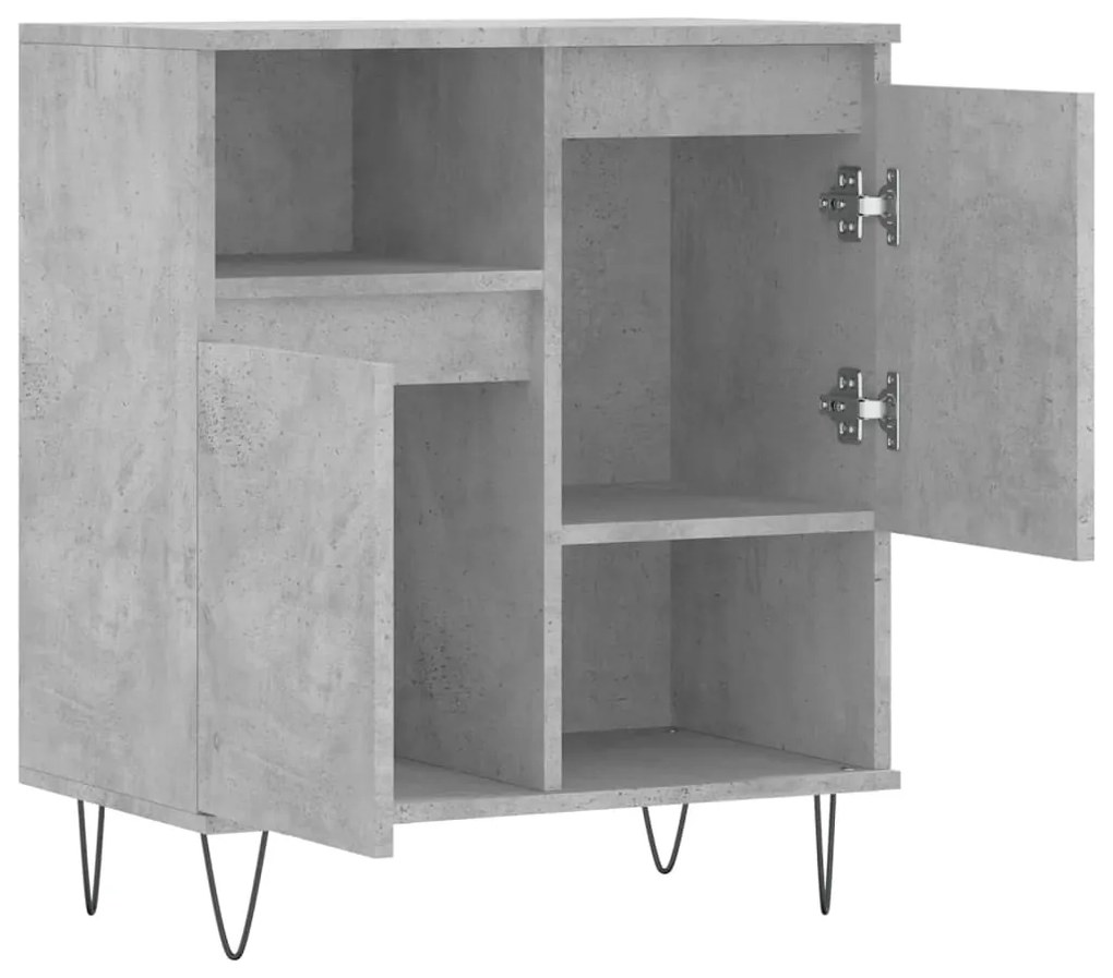 Příborník betonově šedý 60 x 35 x 70 cm kompozitní dřevo - Default Title