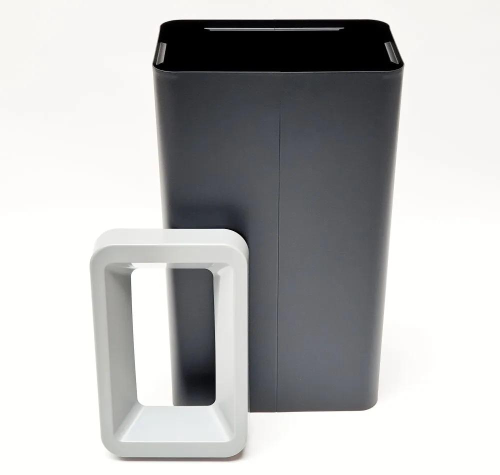 Odpadkový koš na tříděný odpad Caimi Brevetti Maxi N,70 L, šedý směs