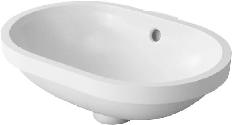 Duravit Bathroom_Foster - Umyvadlo zápustné 430x280 mm, s WonderGliss, alpská bílá 03364300001