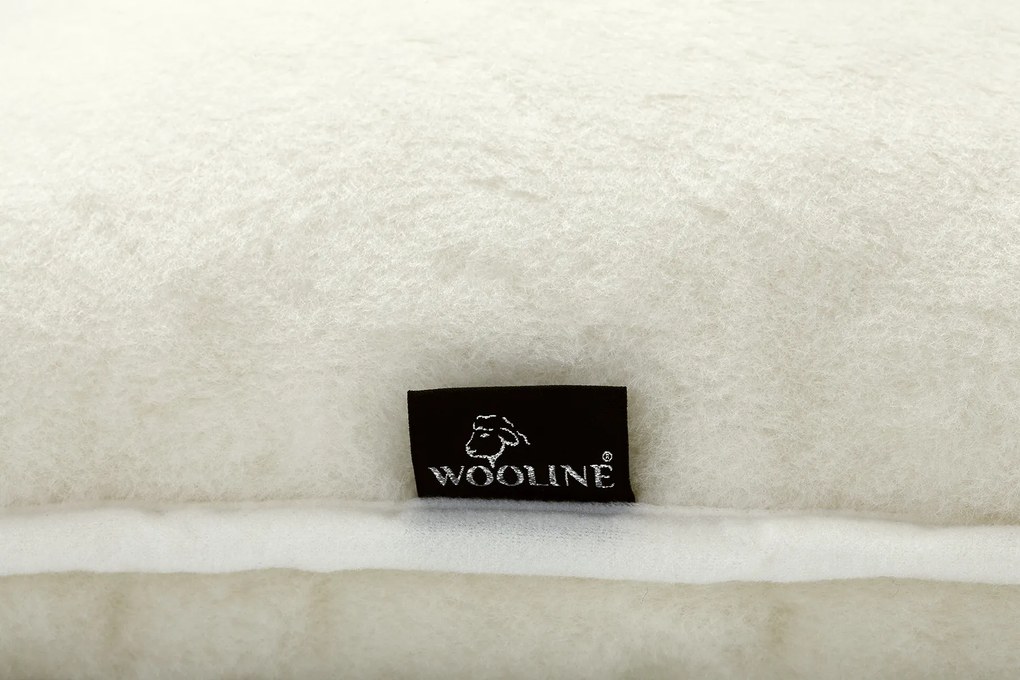 Wooline Vlněný polštář 40x40 cm, sněhově bílý, Novozélandské Merino