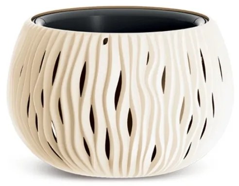 PROSPERPLAST Květináč - SANDY BOWL Průměr: 47,8 cm, Barva: antracit