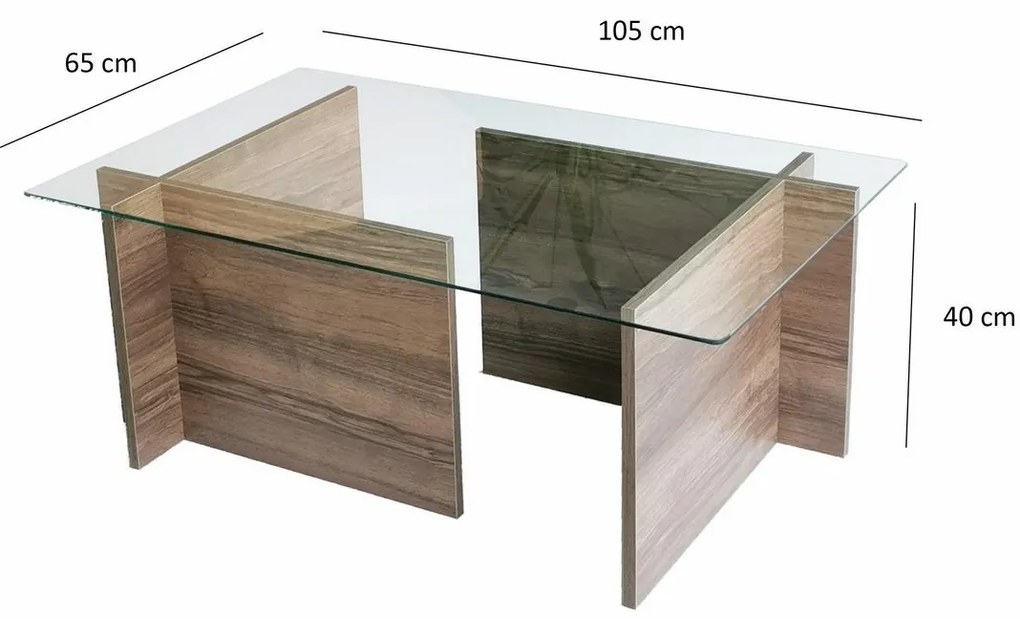 Konferenční stolek New Escape Walnut