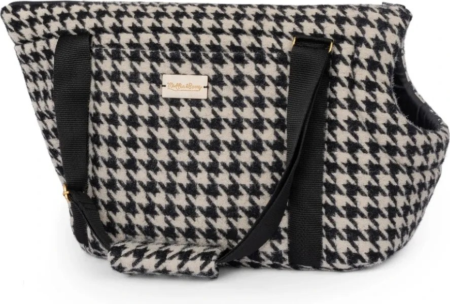 Muffin&Berry Cestovní taška pro psy Tweed Colleen černá Velikost: S