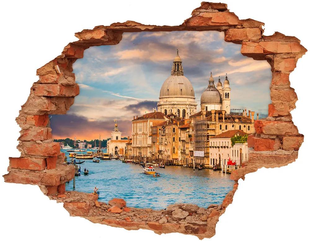 Wallmuralia Fototapeta díra na zeď 3D Benátky Itálie 90x70 cm