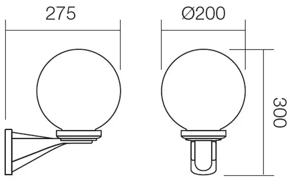 Smarter Venkovní nástěnná lampa Sfera, ø20cm Barva: Bílá