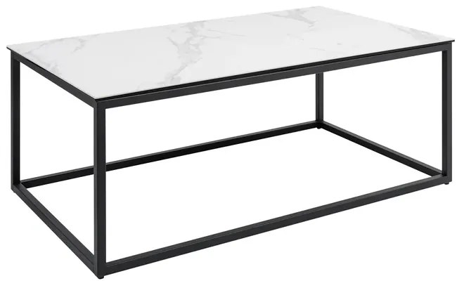 Massive home | Konferenční stolek SYMBIOSE WHITE MRAMOR 100 CM keramika
