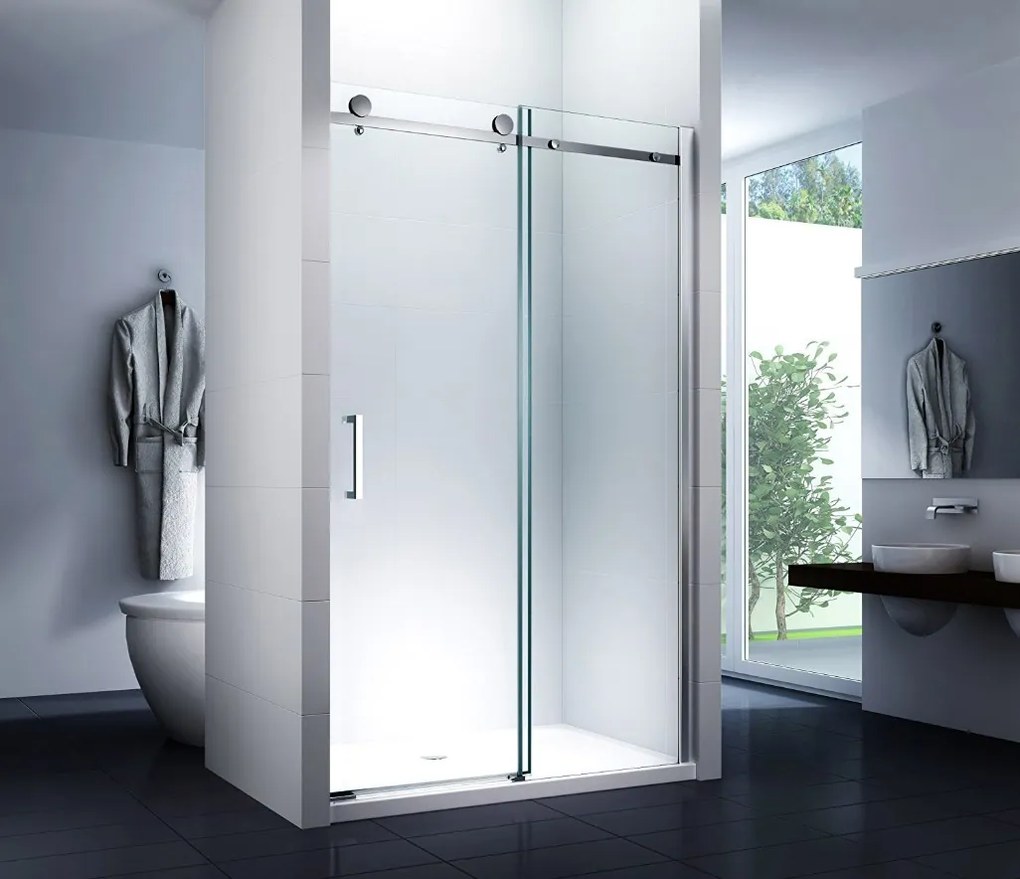 Rea - NIXON posuvné sprchové dveře, pravé, chrom, 150 x 190 cm, REA-K5009